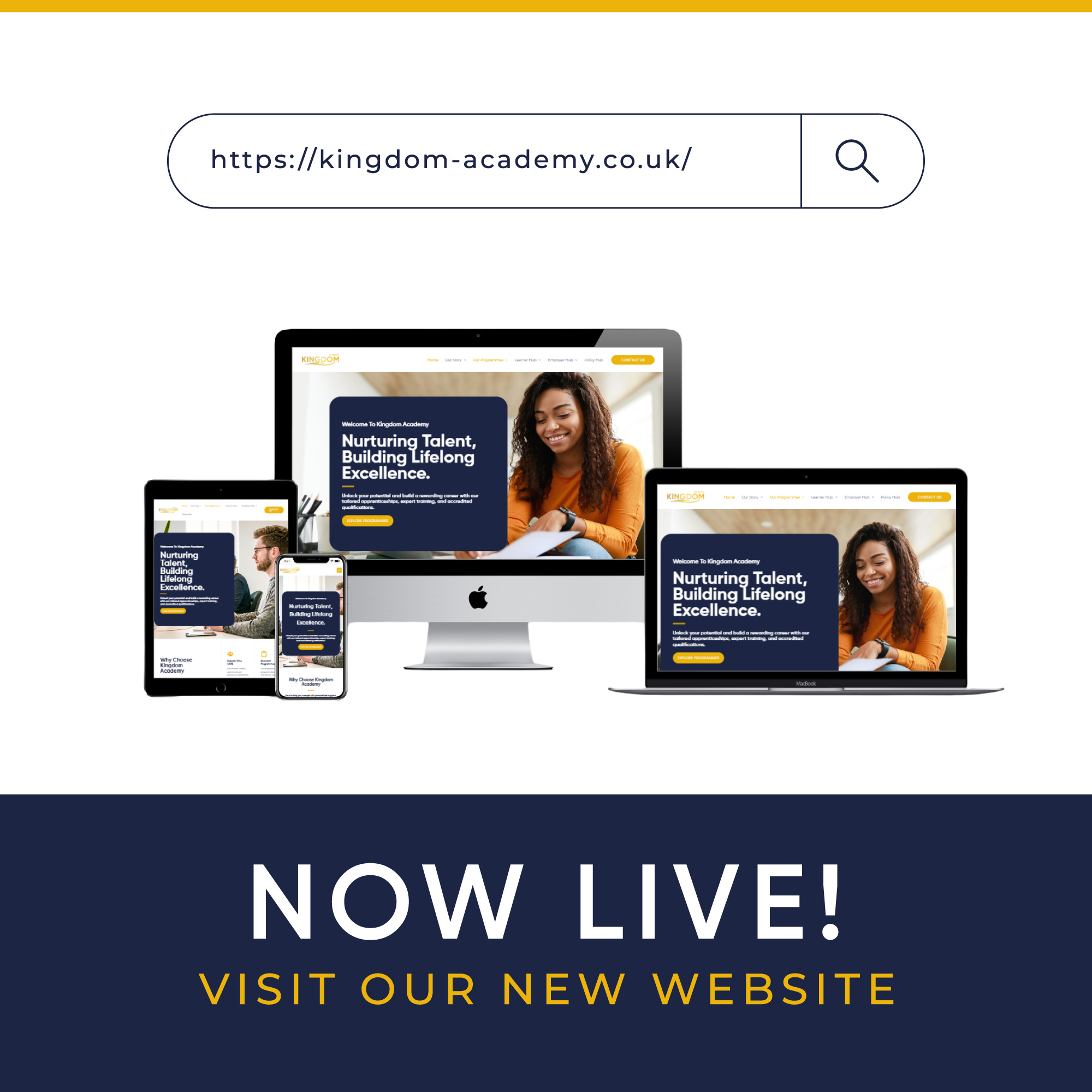 Kingdom Academy Launch Their Brand New Website